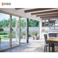 China Aluminum Bifold Door Folding Glass Exterior Patio Door CSA Approved for sale