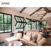 China Aluminum Alloy Vertical Folding Window Bifold Glass Window Balcony for sale