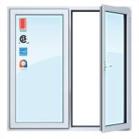 China Low-Maintenance  Black And White Casement Window For Easy Upkeep for sale