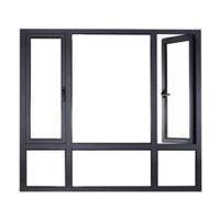 China Black And White Sliding Windows With Double Seals For Extra Protection for sale