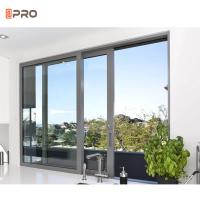 China Thermally Insulated  Black And White Aluminum Sliding Windows For Energy Savings for sale