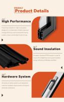 China Vinyl  Black And White Casement Windows For Low-Cost Durability for sale