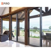 China Impact-Resistant Black And Door Glass Aluminum Window  For Storm Protection for sale