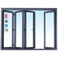 China And Low Waterproof Customized Aluminum Alloy Hollow Toughened Glass Folding Doors for sale