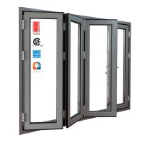 China And Low Waterproof Customized Aluminum Alloy Hollow Toughened Glass Folding Doors for sale