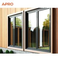 China 1.4-2mm Aluminum Sliding Window with Insect Screen Easy Installation Modern Design for sale