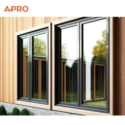 China 1.4-2mm Aluminum Sliding Window with Insect Screen Easy Installation Modern Design for sale