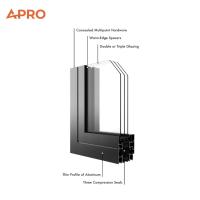 China Soundproof Aluminium Sliding Windows with Insect Screen for sale