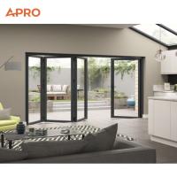 China Energy Efficient Aluminum Folding Doors with Silicone Sealant for sale