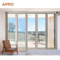 China Modern Customizable Aluminum Folding Door With EPDM Gasket for sale