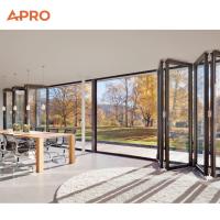 China Modern Customizable Aluminum Folding Door With EPDM Gasket for sale