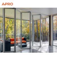 China Modern Customizable Aluminum Folding Door With EPDM Gasket for sale