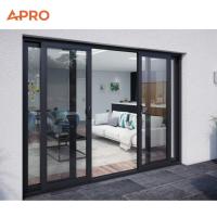 China Double Glazing Modern Glass Sliding Doors In Aluminium Weatherproof 2.1m for sale