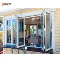 China Multi Point Locking System Aluminum Bifold Windows With European EPDM for sale