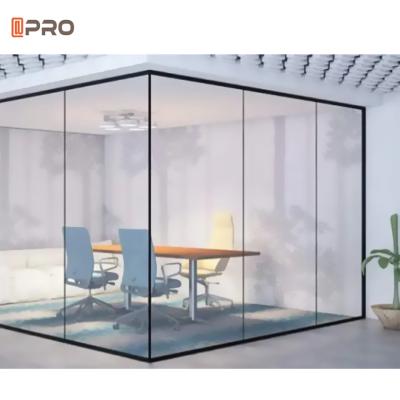 China Customizable Single Glass Office Partition With Aluminum Alloy Glass Door Material for sale