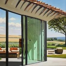 China High Energy Efficiency Aluminum Folding Doors Lightweight Bearings Aluminum Frame for sale