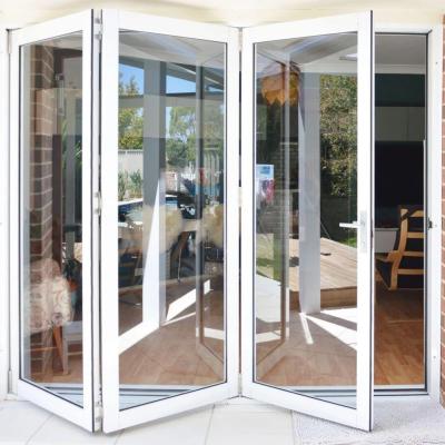 China Customized Packaging Aluminum Folding Doors With EPDM Gasket And Powder Coating for sale