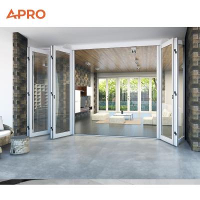 China Space-Saving Functional Aluminum Folding Doors For Residential Buildings Offices for sale