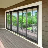 China Aluminum Alloy Glass Sliding Folding Door Soundproof Window Customized Broken Bridge Aluminum Alloy Sliding Casement Door And Window Sealed Balcony Double-glazed Bi-folding Door for sale