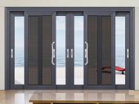 China Aluminium Windows Custom Sliding Doors Thermal Insulated Aluminum Folding Sliding Doors Supplier North American for sale