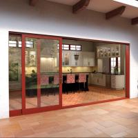 China Custom Aluminum Sliding Doors Heat Insulation And Windproof Aluminum Folding Aluminum Screen Windows for sale