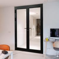 China Aluminum Screen French Aluminum Doors Patio Doors Bi-Fold Barn Glass Folding Sliding Doors for sale