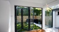 China Aluminum Windproof Folding Door Heat-insulating Glass Door Soundproof Patio Door Waterproof Sliding Door for sale