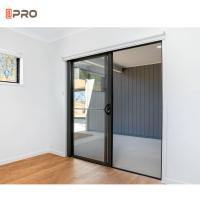China Dustproof Sliding Screen Doors Patio Wardrobe Sliding French Storm Interior Folding Exterior Doors for sale