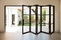 China Folding Door Energy Saving Aluminum Door Terrace Partition Door Soundproof Sliding Door for sale