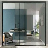 China High-value Narrow-edge Sliding Door 2.0mm Thickened Profile + Three Track Linkage Combining Safety With Minimalist Aesthetics for sale