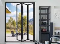 China Aluminum Folding Door Windproof Glass Door Thermal Insulation Patio Door Soundproof Garden Door Waterproof for sale