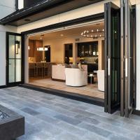 China Powder Coated Bi-fold Doors Energy Efficient And Durable Aluminium Folding Doors for sale