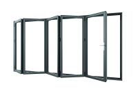 China High Energy Efficiency Aluminum Folding Door with High And Low Waterproof Track Material and Construction for sale