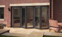 China High Energy Efficiency Aluminum Folding Door with High And Low Waterproof Track Material and Construction for sale