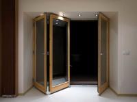 China EPDM Gasket Bifold Door in Powder Coating Finish for Modern and Functional Design for sale