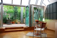 China Aluminum Folding Doors Aluminum Alloy Hollow Toughened Glass for Versatile Applications for sale