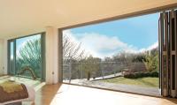 China High Energy Efficiency Aluminum Folding Door Powder Coating and Weather Resistance for sale