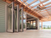 China Aluminium Bifold French Doors Security Frameless Glass Bi Fold Aluminum Doors for sale