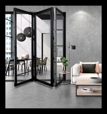 China Customized Width Aluminum Folding Patio Doors Fast And Shipping With Tracking Number Provided for sale