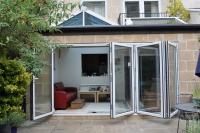 China Aluminum Folding Doors Space-Saving and Innovative Doors for Commercial or Residential Space for sale