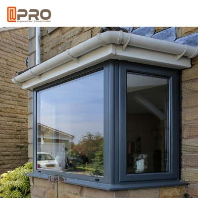 China Customizable Sizes Contemporary Aluminium Casement Window Profiles For Surface Mount Installation for sale