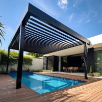 China Aluminum Sail Material Outdoor Pergola 04261812 For Outdoor Space for sale