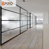 China Soundproof Modern Office Partitions With Aluminum Alloy And Glass Door Material for sale