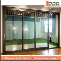 China Thermal Break Aluminium Sliding Glass Doors Color Optional With Security System interior door sliding sliding door frame for sale