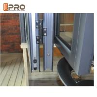 China Dust Resistance Aluminum Bifold Windows Electrophoresis Surface Treatment aluminum bi fold window frameless folding for sale