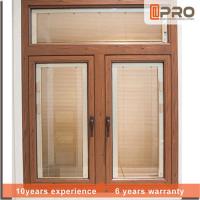 China Unbreakbale Thermal Break Aluminium Windows Swing Open Style Built In Blinds Casement door casement,double casement for sale