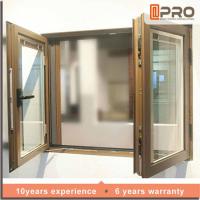 China Wind Proof Aluminum Casement Windows Customized Size Safety Window Grill Design FRENCH ALUMINUM CASEMENT WINDOW for sale