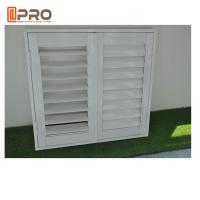 China Horizontal Aluminium Louver Window Powder Coating And Anodised Surface Finish for sale