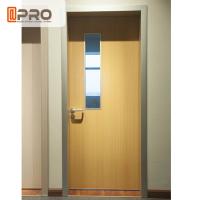 China MDF Material Modern Interior Doors Wooden Color With Handles And Lock for sale