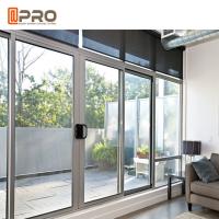 China Weather Proof Aluminium Sliding Glass Doors 4-12MM Glass Thickness Iron sliding door sliding door track system for sale